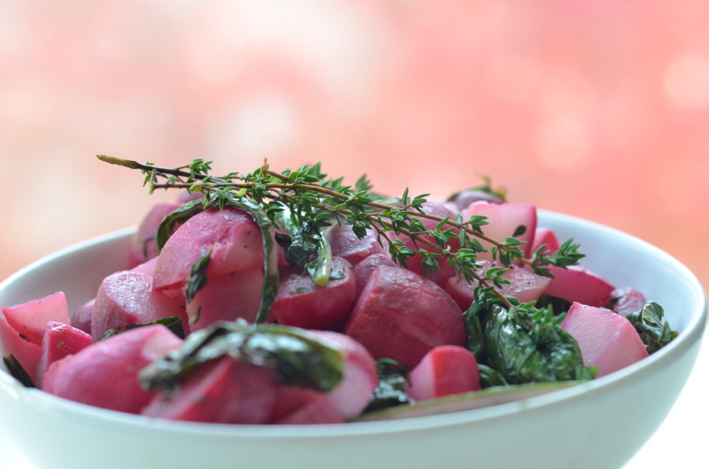 Buttered Radishes with Thyme - Iamstufft